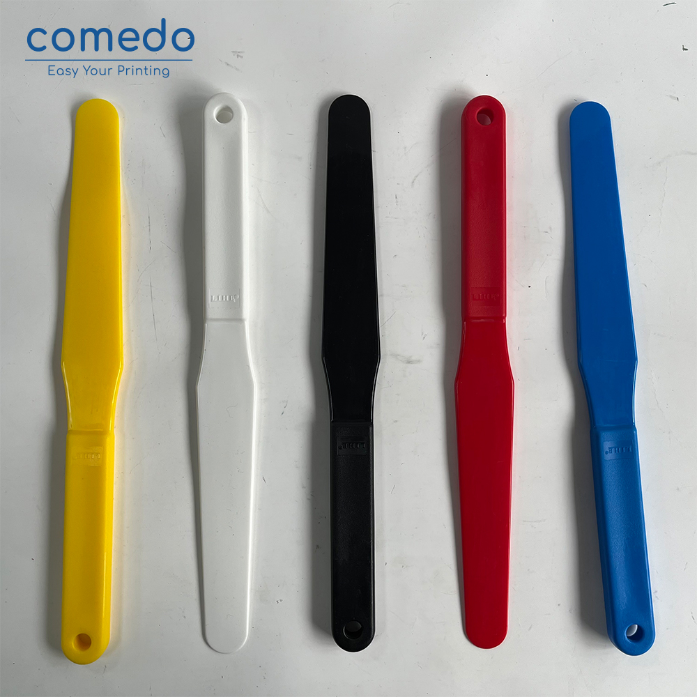Five Color Plastic Ink Spatula
