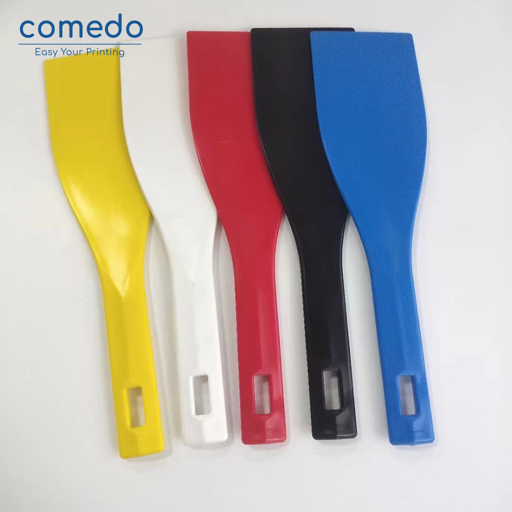 Five Color Plastic Ink Spatula