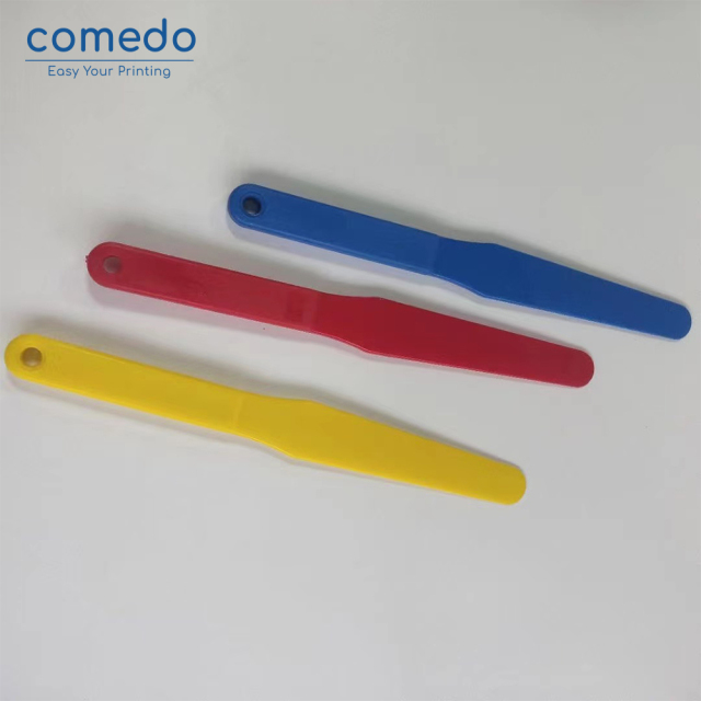 Five Color Plastic Ink Spatula