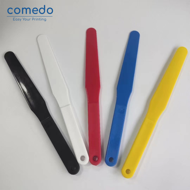 Five Color Plastic Ink Spatula