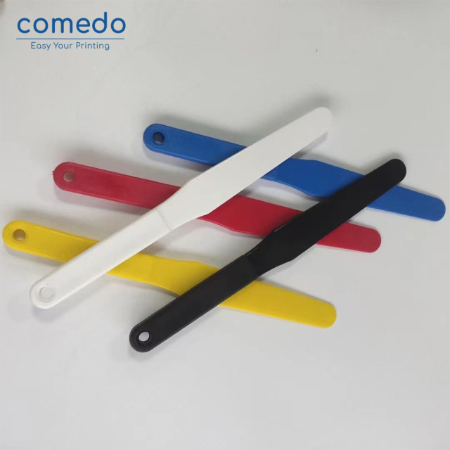 Five Color Plastic Ink Spatula
