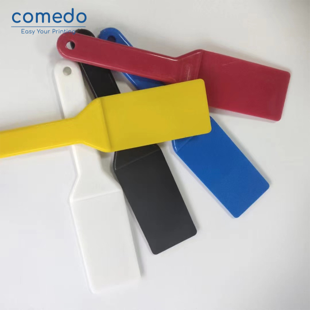 Five Color Plastic Ink Spatula
