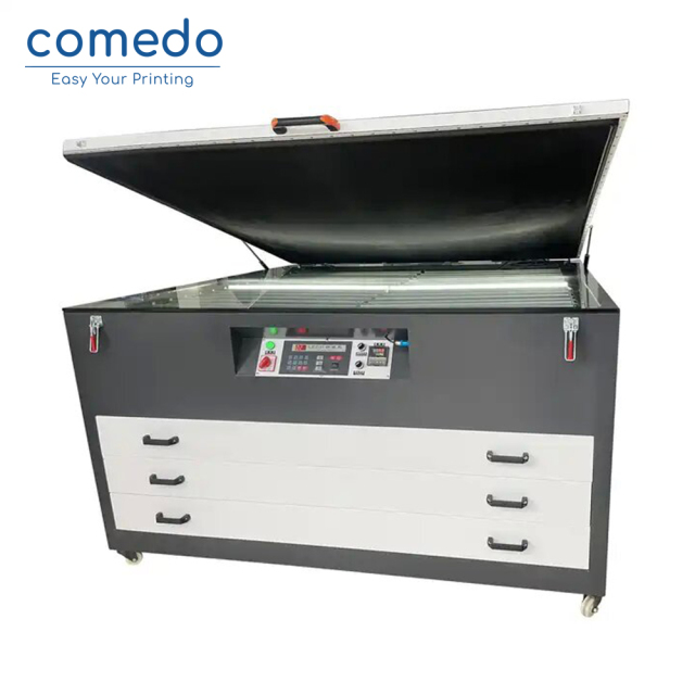 New model Desktop Vacuum LED UV Exposure Unit with drying cabinet