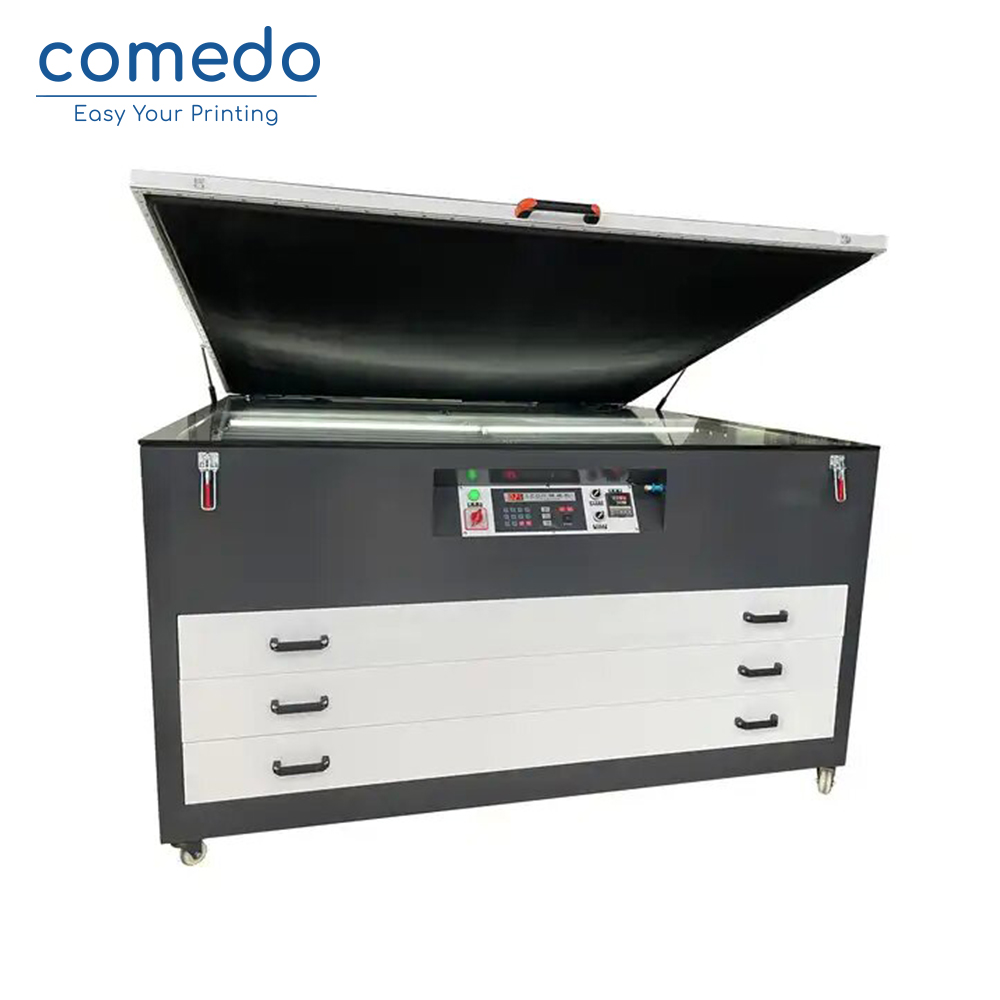 New model Desktop Vacuum LED UV Exposure Unit with drying cabinet