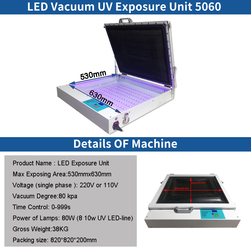 Vacuum UV LED Exposure unit 5060