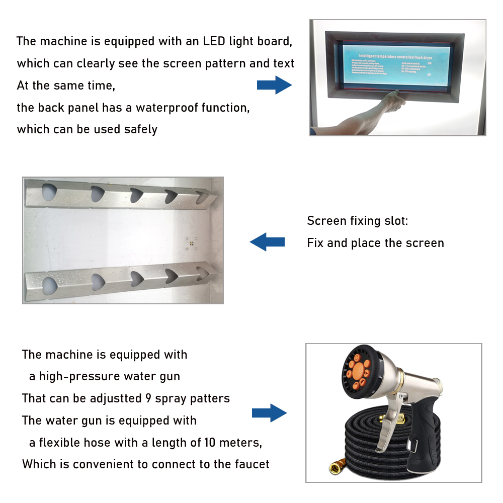 Screen printing Stainless steel screen washout booth