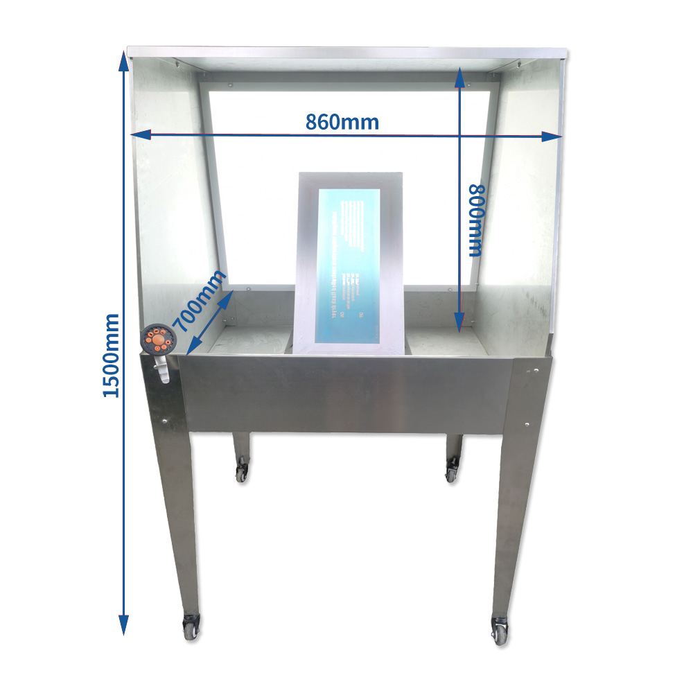 Screen printing Stainless steel screen washout booth