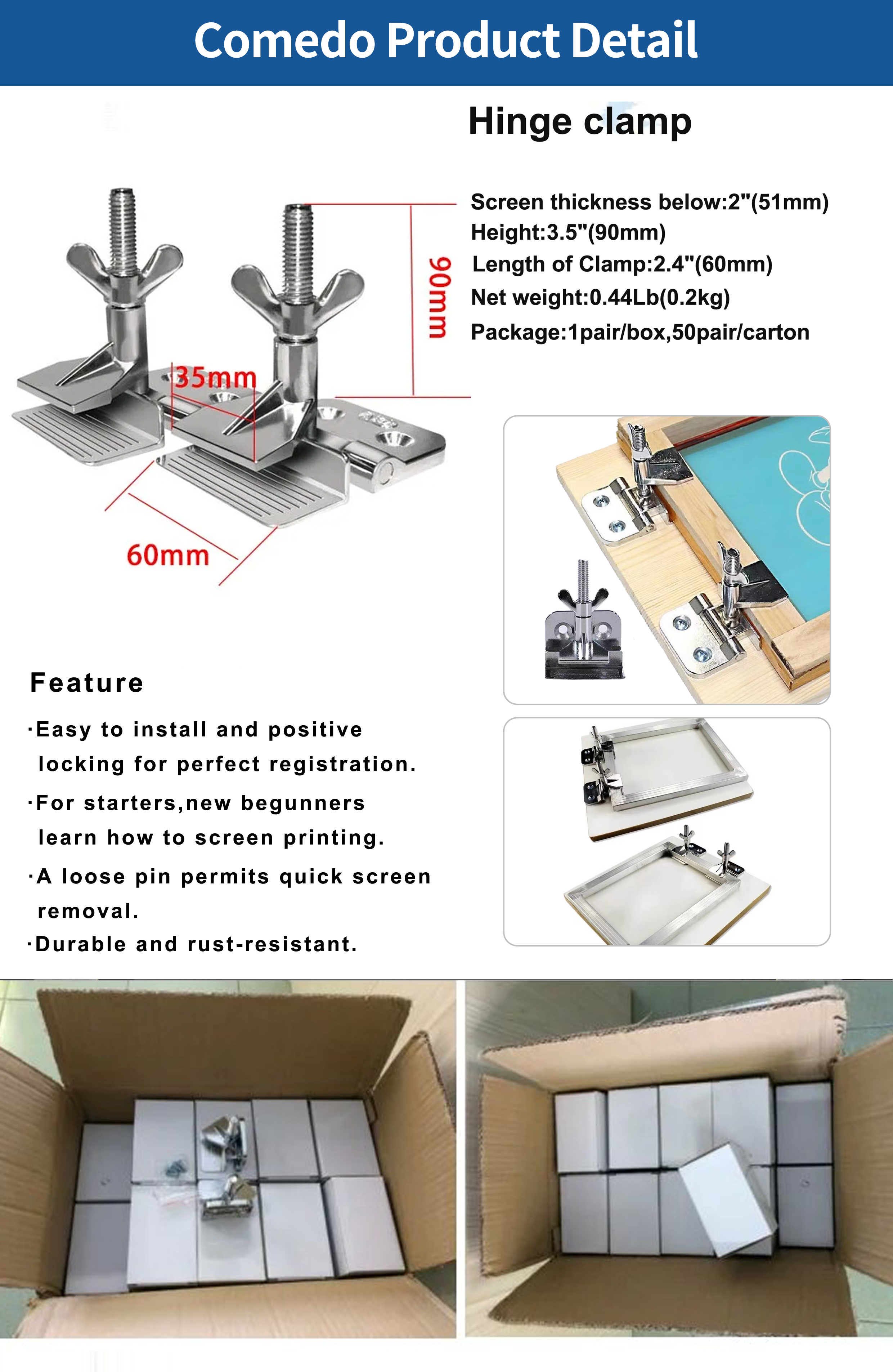 Butterflt clamp/ Hinge Clamp