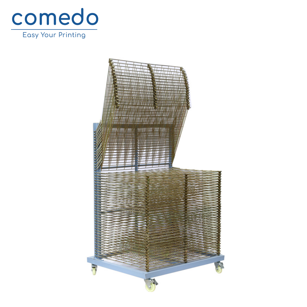 Screen printing drying racks