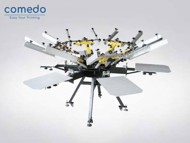 Manual Textile Screen Printer with Micro Registration 6 color 6 station ...