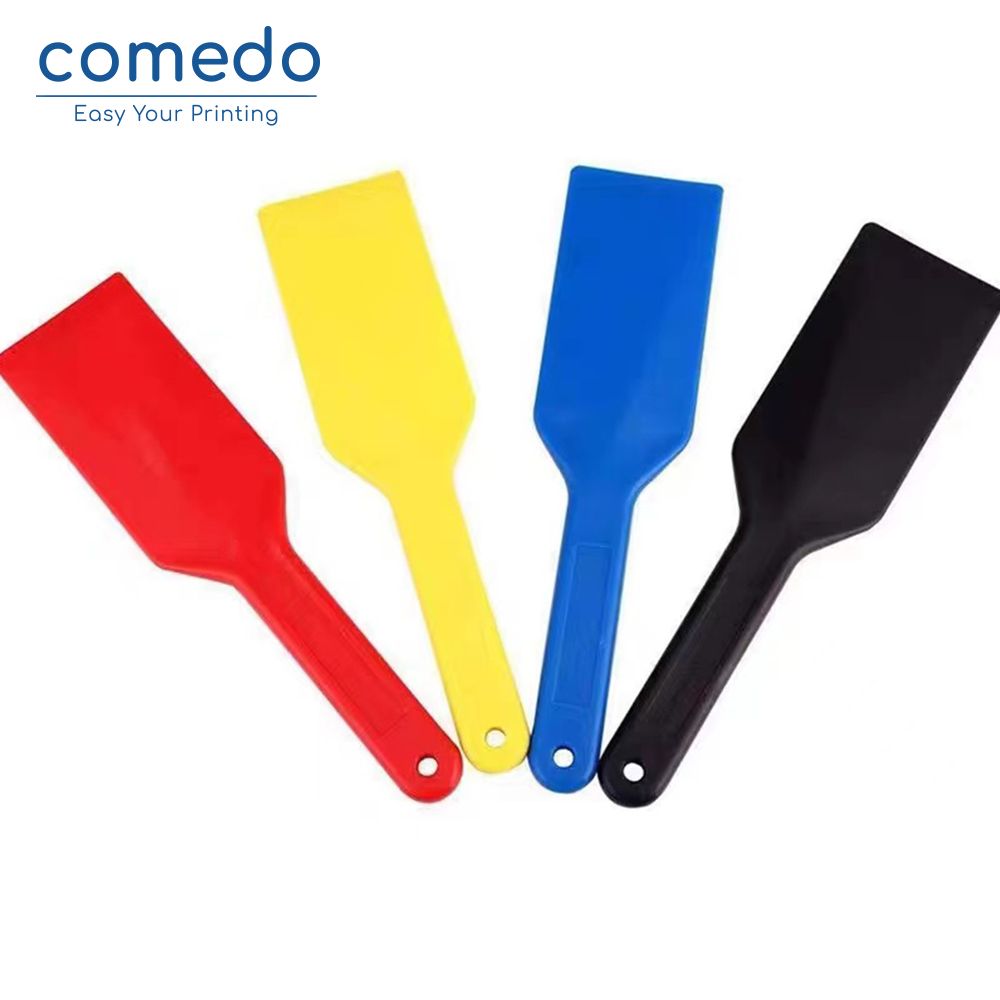 Comedo 4 color Plastic Spatula for Screen Printing