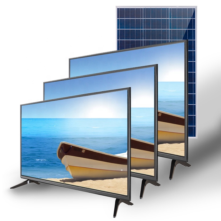 Solar tv DC television 4k television 32 inch solar tv rechargeable