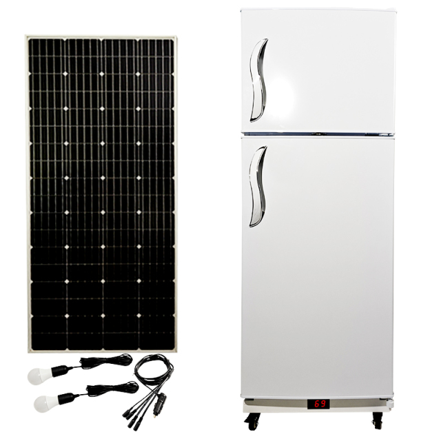 Solar Power Fridge Freezer DC 328L with Solar Panel