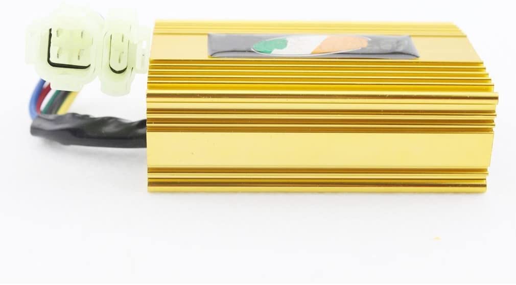 GOOFIT AC Ignition Coil with 6 Pin CDI Box Replacement For GY6 50cc ...