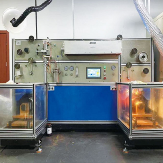 fiber optic coloring machine single double head horizontal vertical