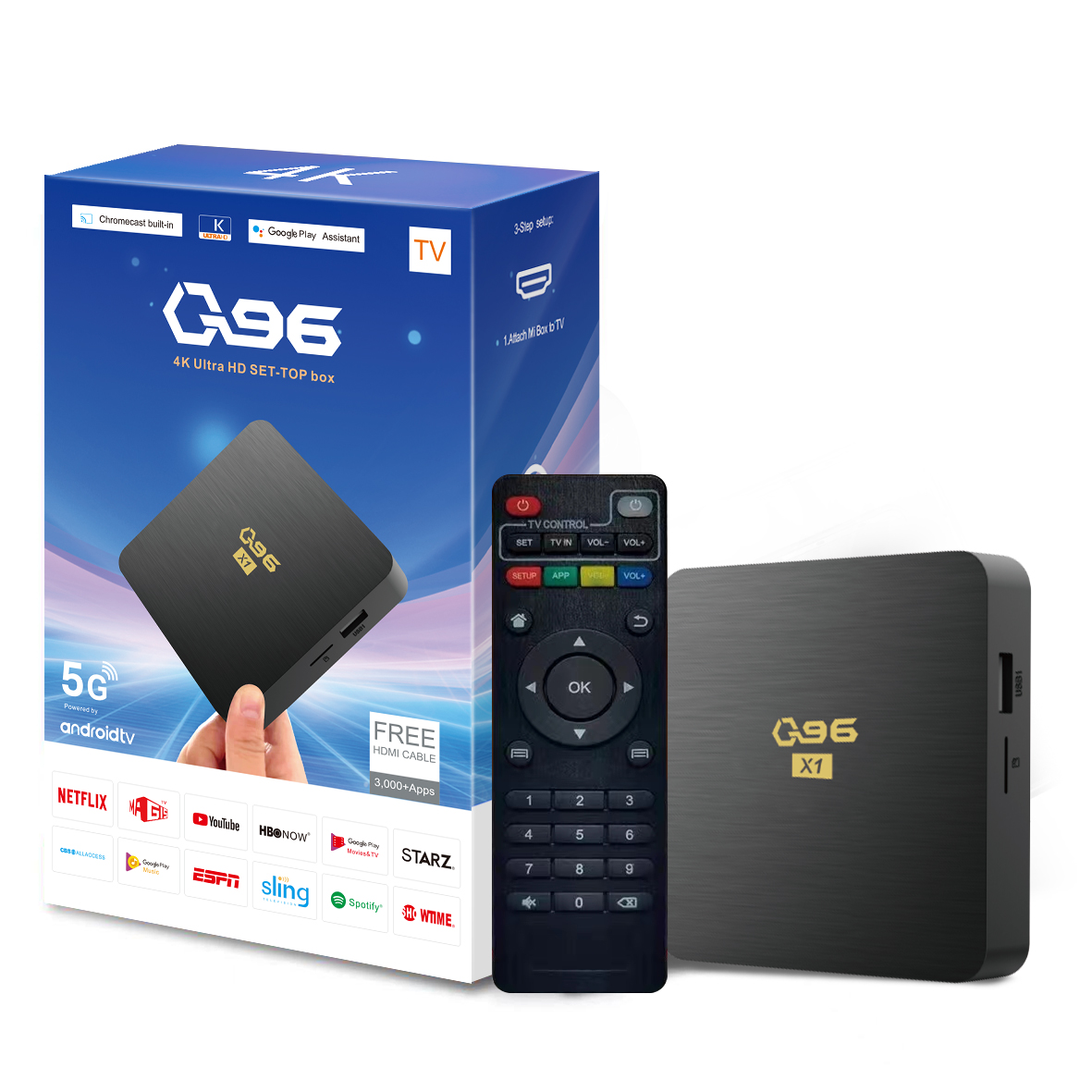 Q96 X1 H3 android 7.1 1+8G Set Top Box