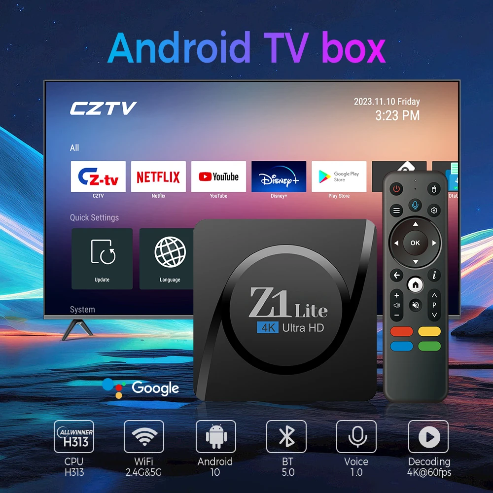 TV BOX iptv subscription Allwinner H313 4K Media Player Android 11 ...