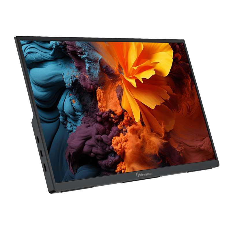 15 inch portable monitor with stand for single