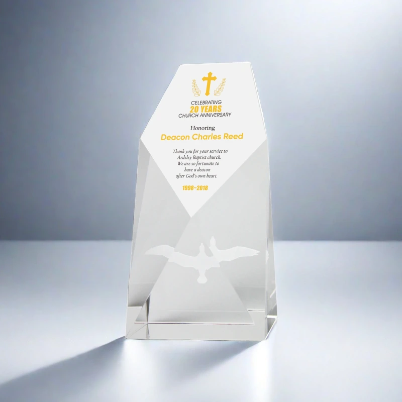 Crystal Pastor Appreciation Ideas Custom Church Anniversary Observance ...