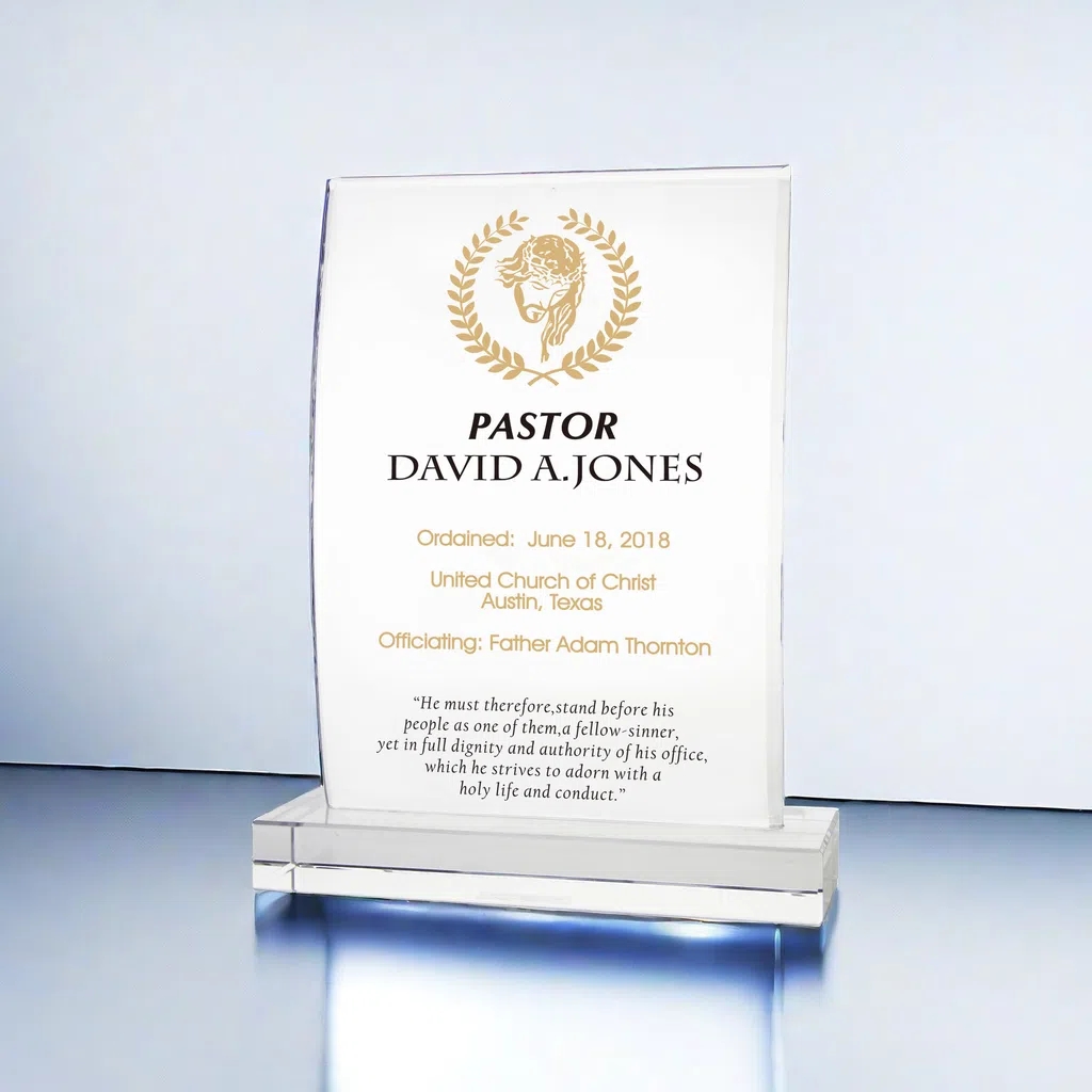 Pastor Ordination Memorial Gift Plaque of Appreciation for Pastor Gifts ...