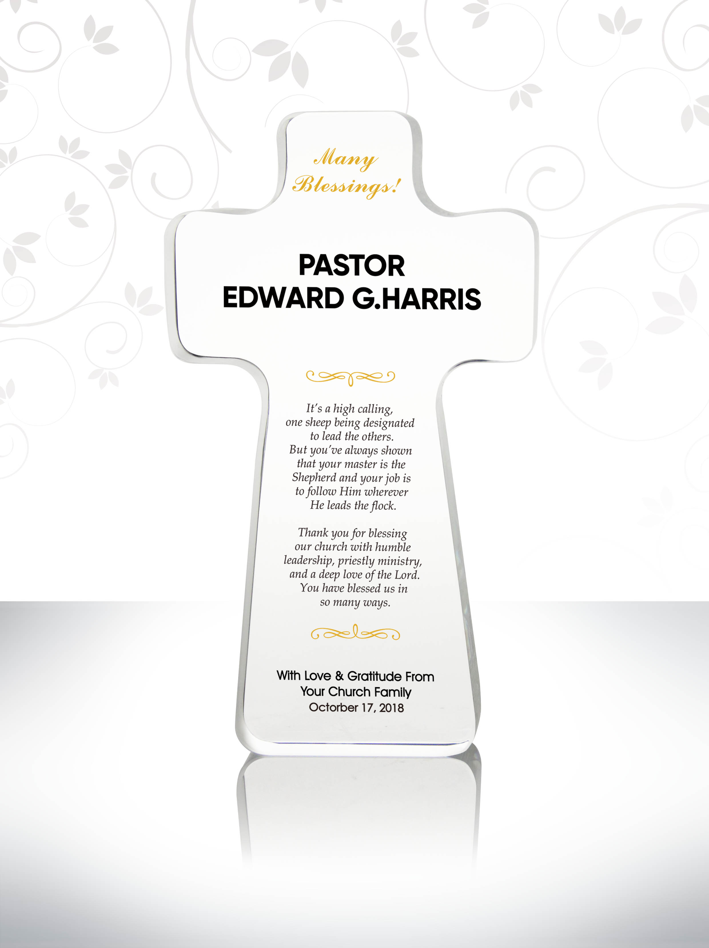 Anniversary Gifts for Pastor's Retirement Tribute to Pastors ...