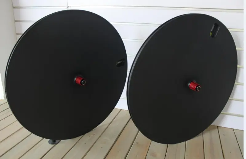 carbon fiber full disc wheel for time trial bike