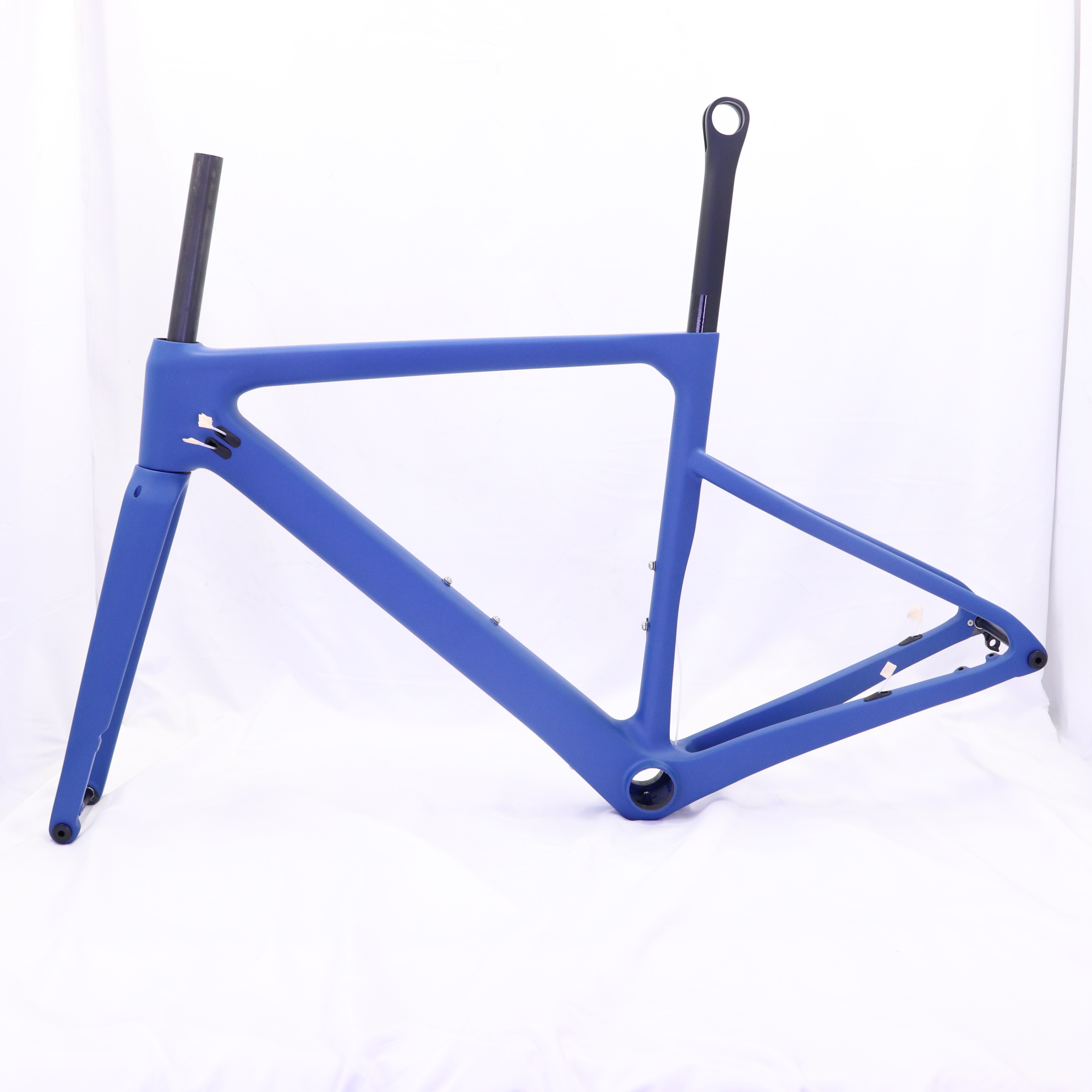 VB-R-086 blue&white paintings, full carbon fiber road bicycle frame