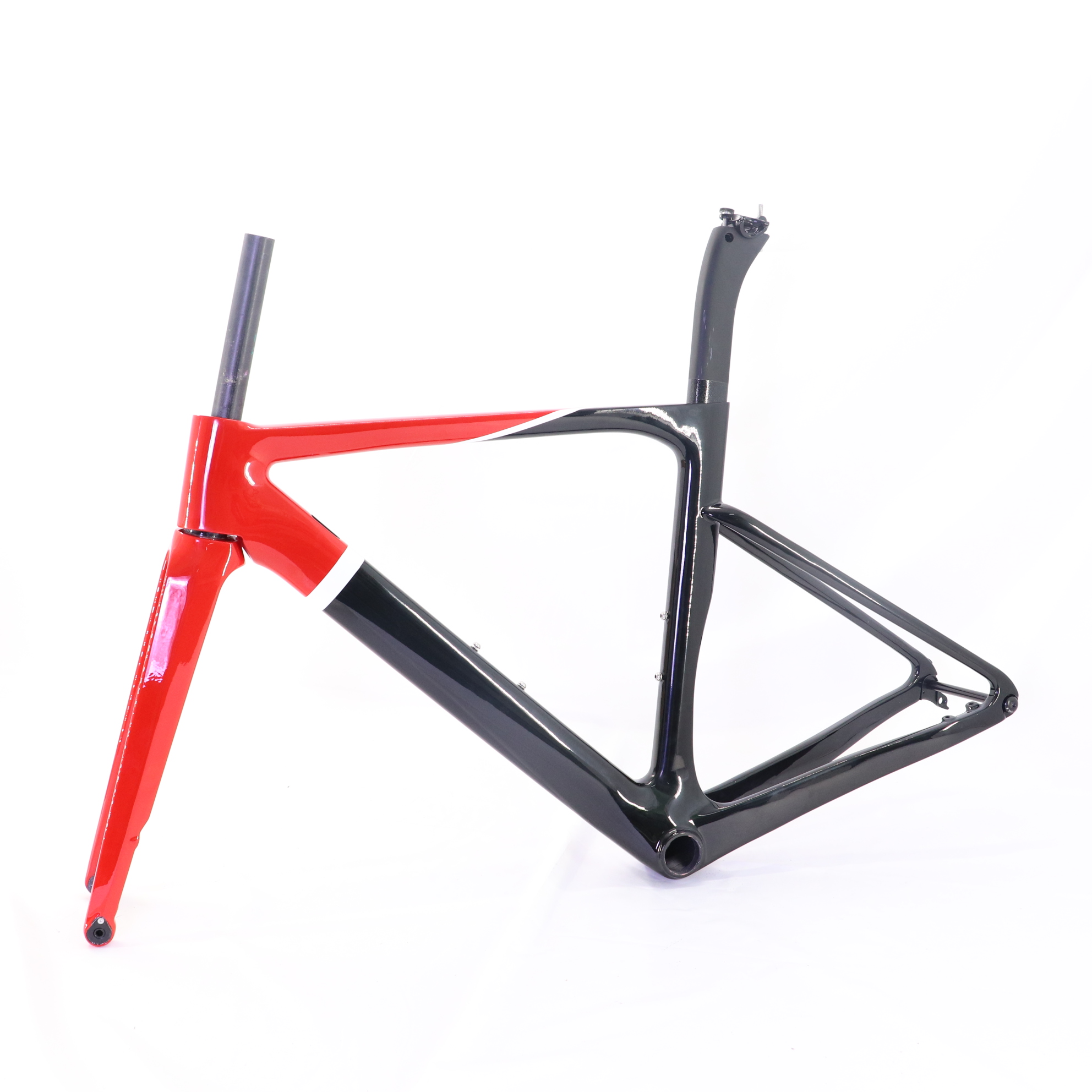 Aero Road Carbon Bike Frame Metallic Black