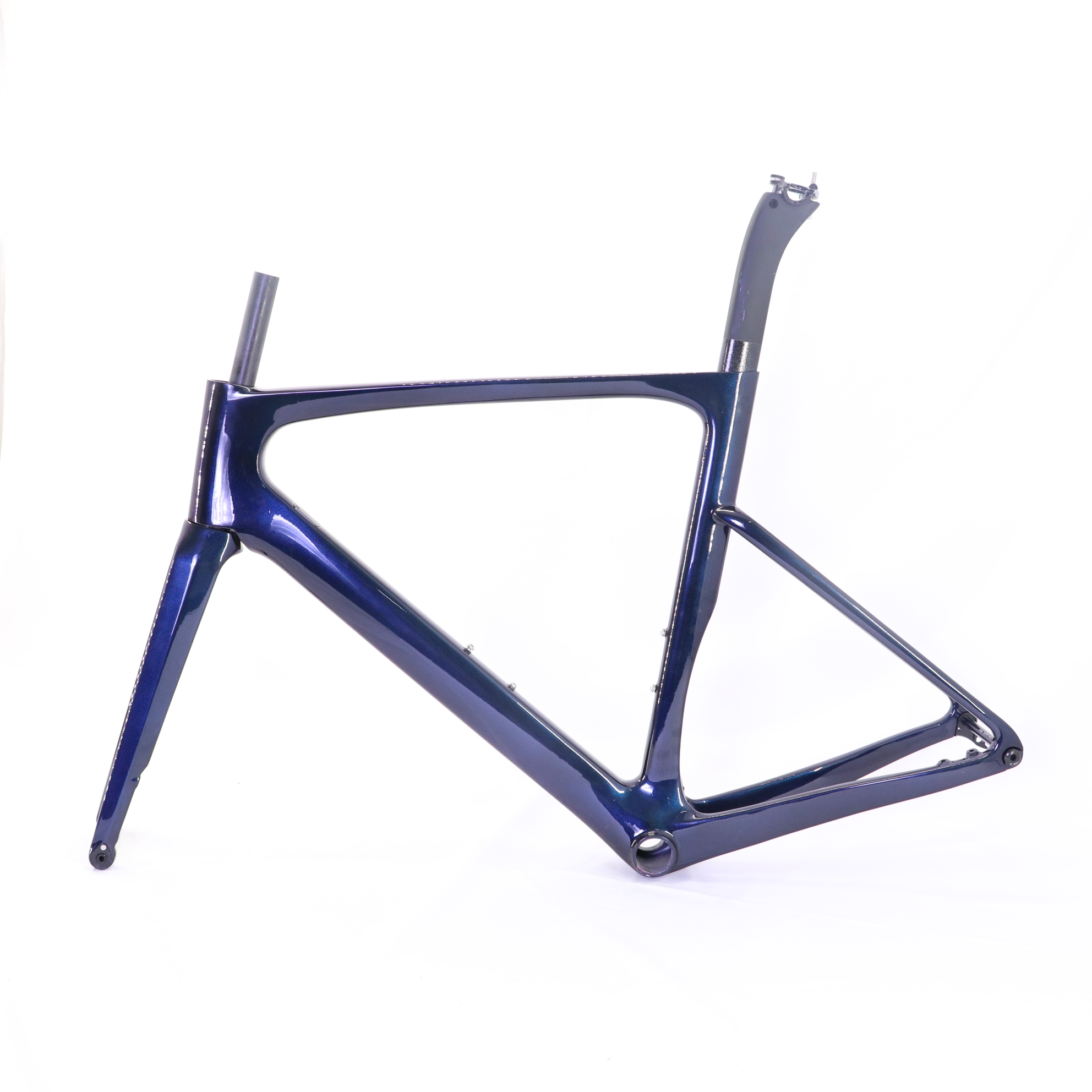 Aero Road Carbon Bike Frame Metallic Black