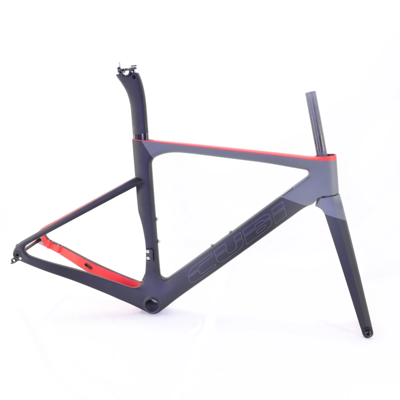 Aero Road Carbon Bike Frame Metallic Black