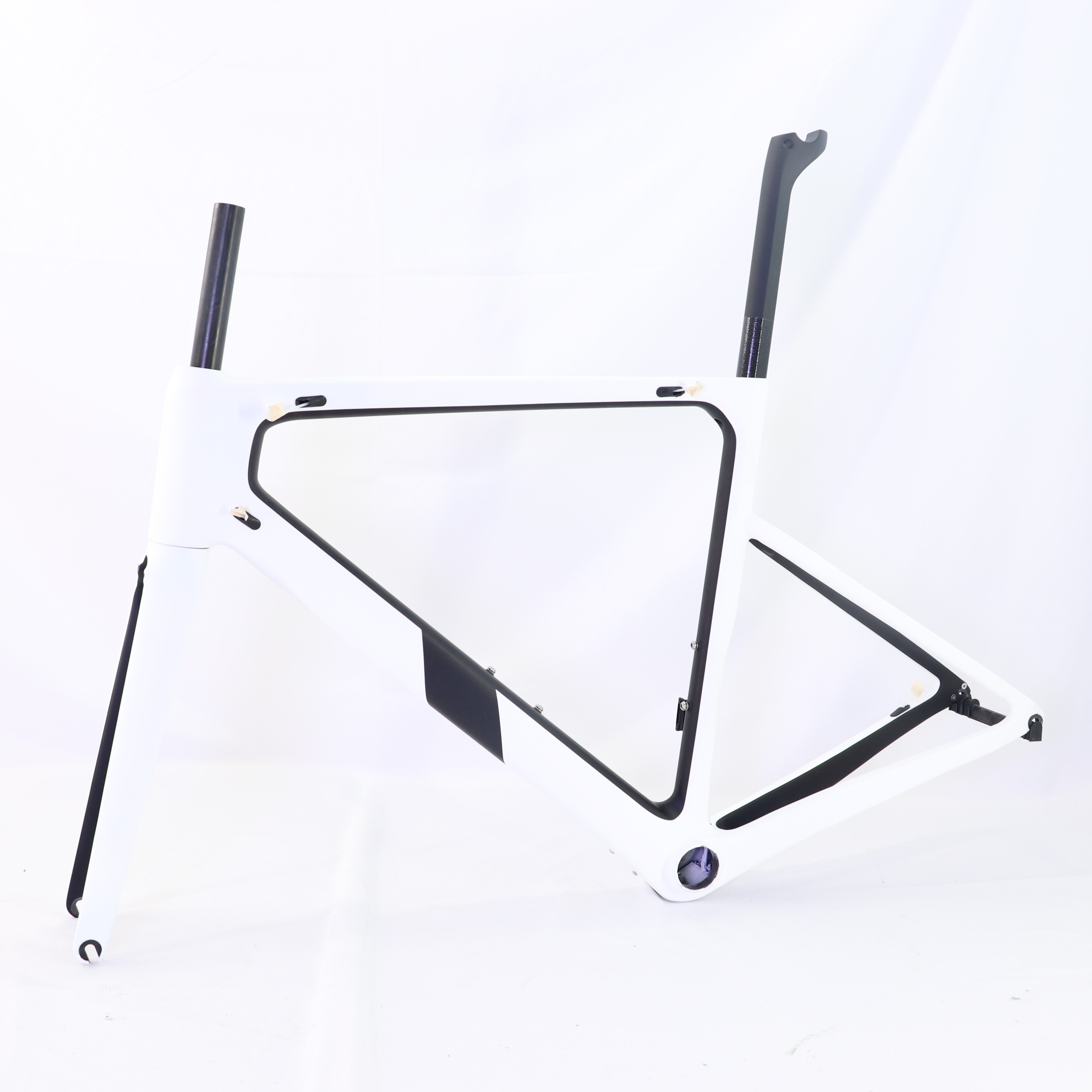 VB-R-086 blue&white paintings, full carbon fiber road bicycle frame