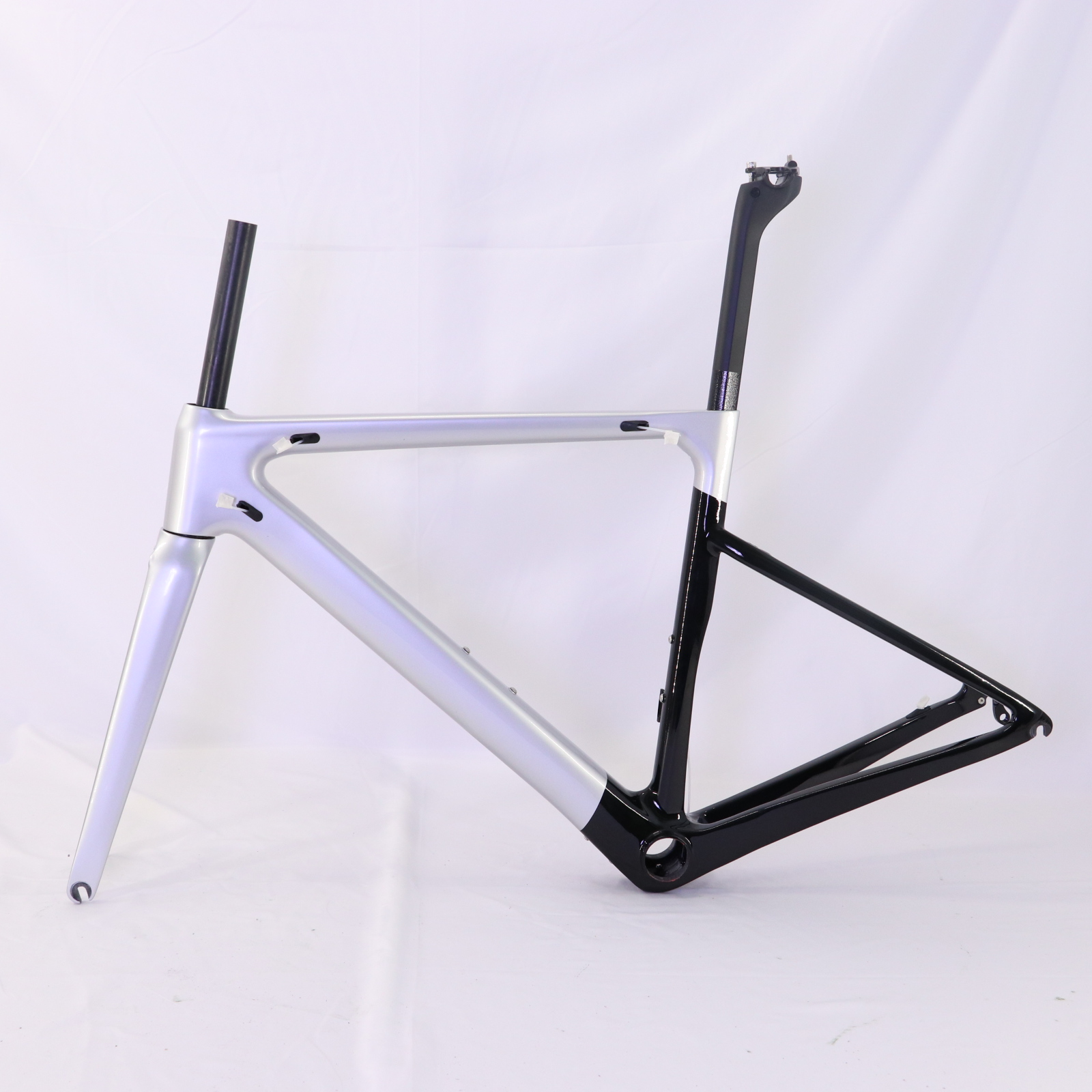 VB-R-086 blue&white paintings, full carbon fiber road bicycle frame