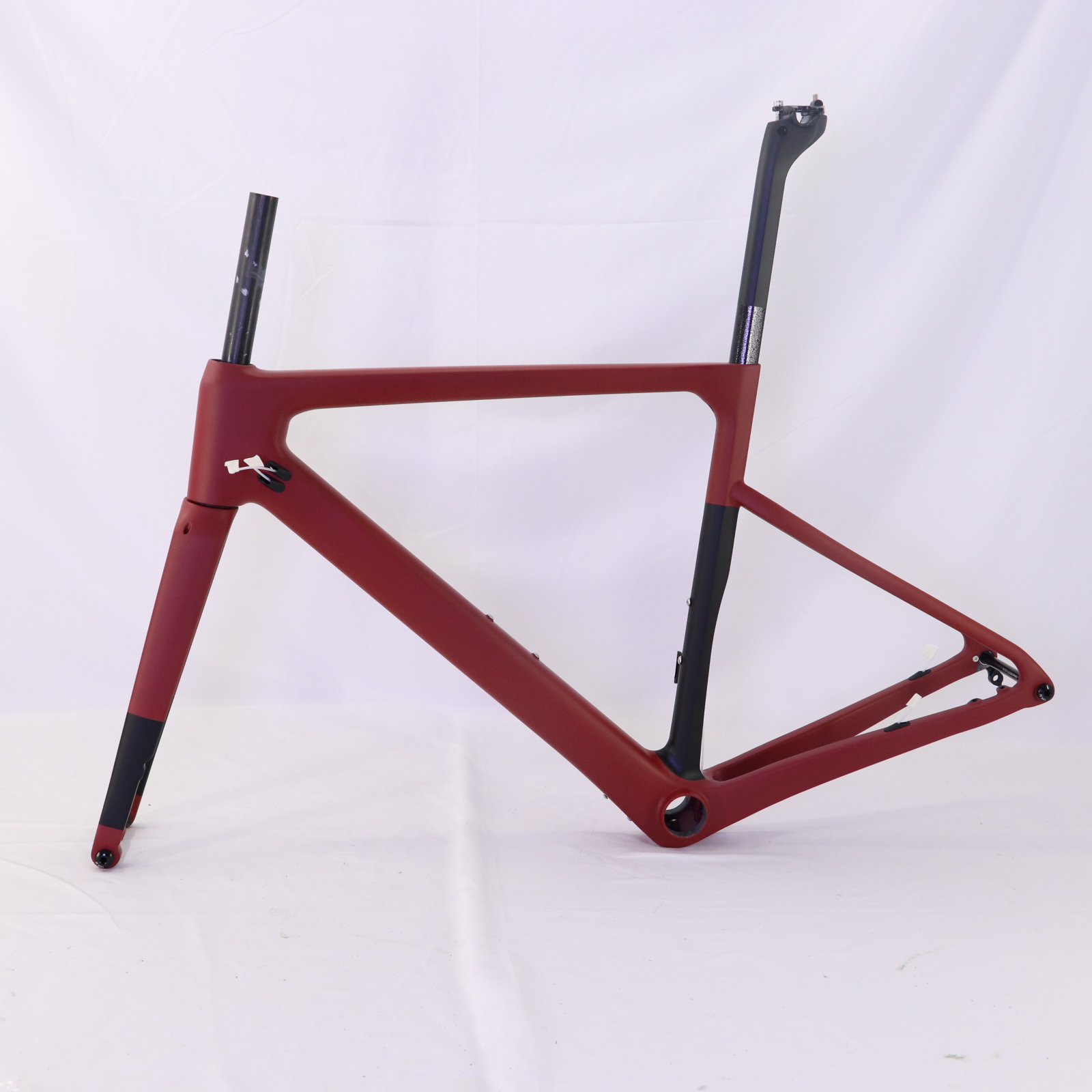 VB-R-086 blue&white paintings, full carbon fiber road bicycle frame