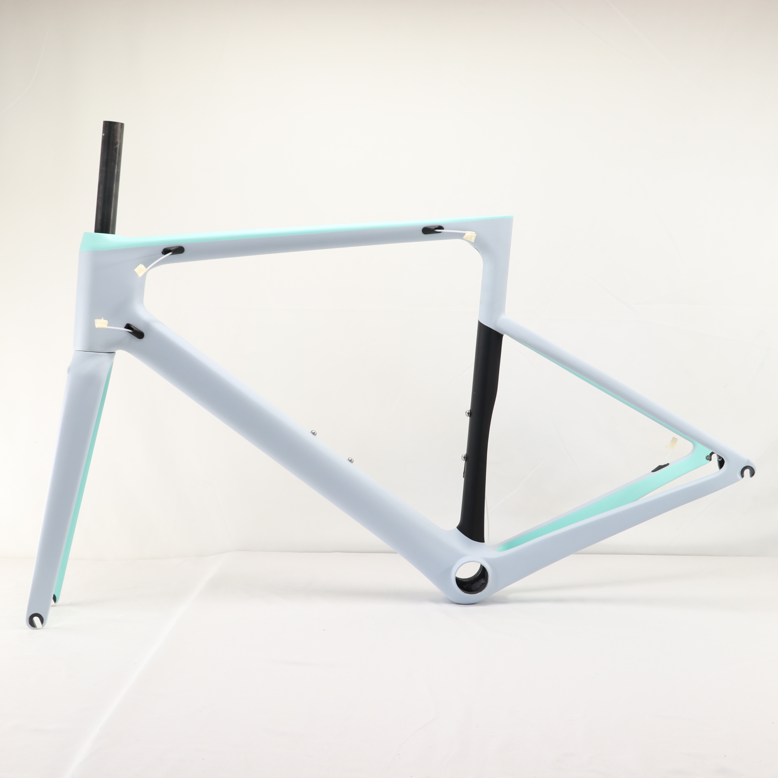 VB-R-086 blue&white paintings, full carbon fiber road bicycle frame