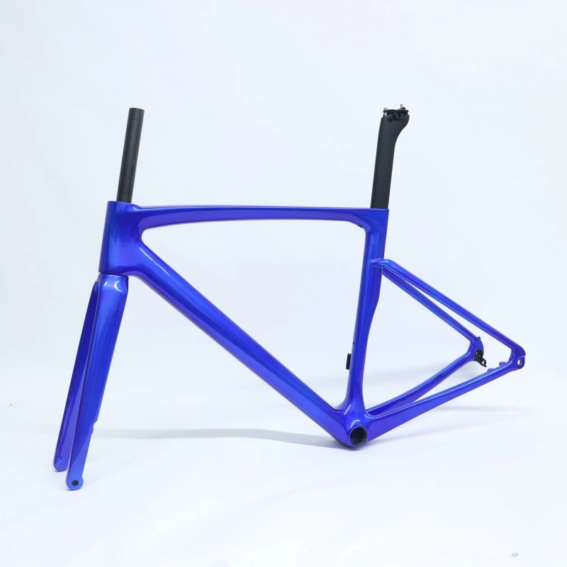 New Silver Chameleon Customized Paint R-168 Carbon Road Bike Frame