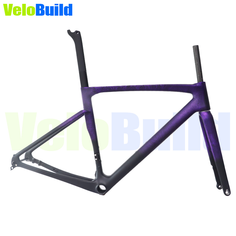 New Silver Chameleon Customized Paint R-168 Carbon Road Bike Frame