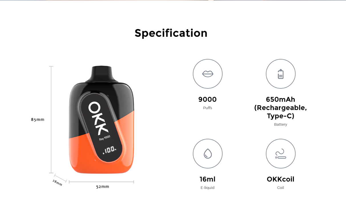 Custom Logo 2024 Pod Taste Better 10000 Puffs Okk ray 9000 Fruit ...