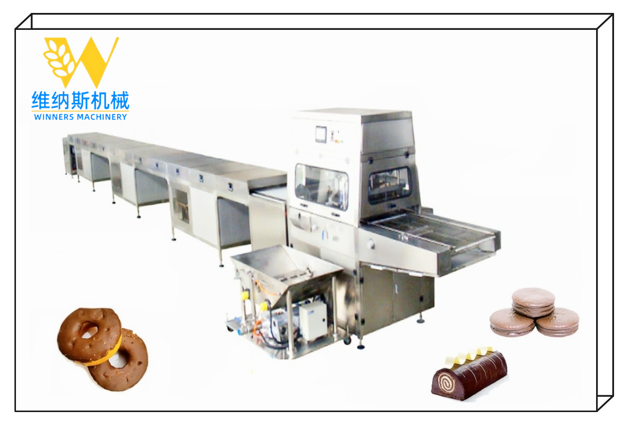 CHOCOLATE COATING ENROBING PRODUCTION LINE