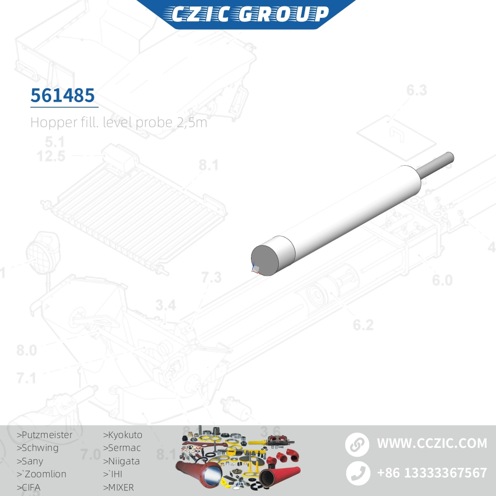 Hopper fill level probe 2,5m