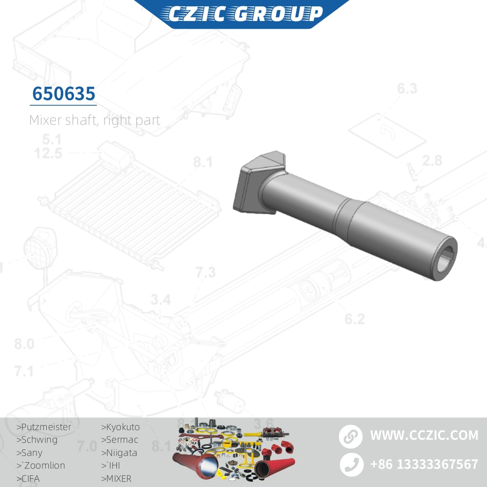 Mixer shaft,right part