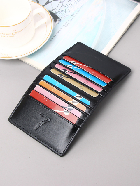 Black Business Portable Multi-card PU Credit Card Holder