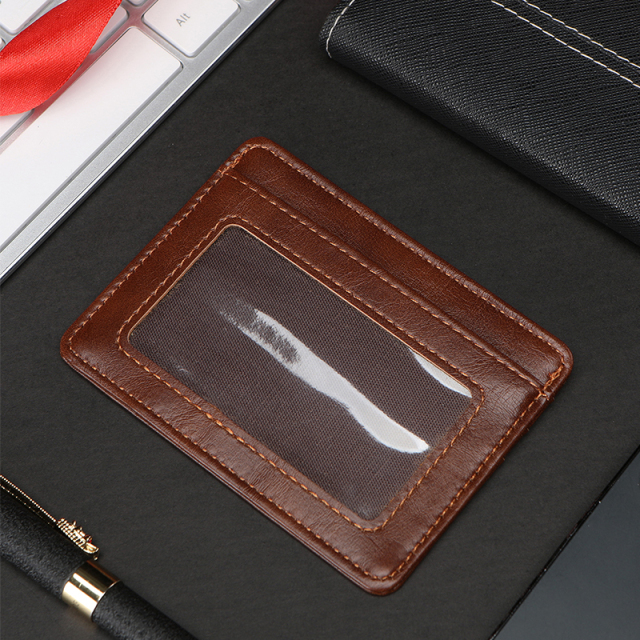 Men's PU minimalist card bag