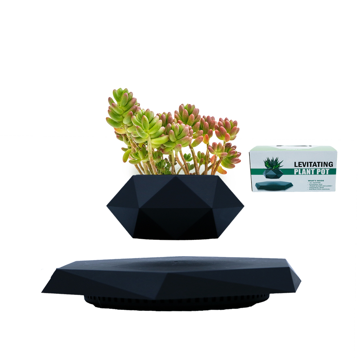 Vlikehome Magnetic Floating Levitating Plant Pot