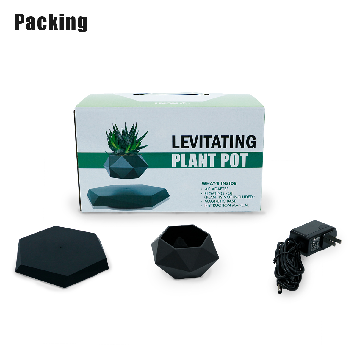 Vlikehome Magnetic Floating Levitating Plant Pot
