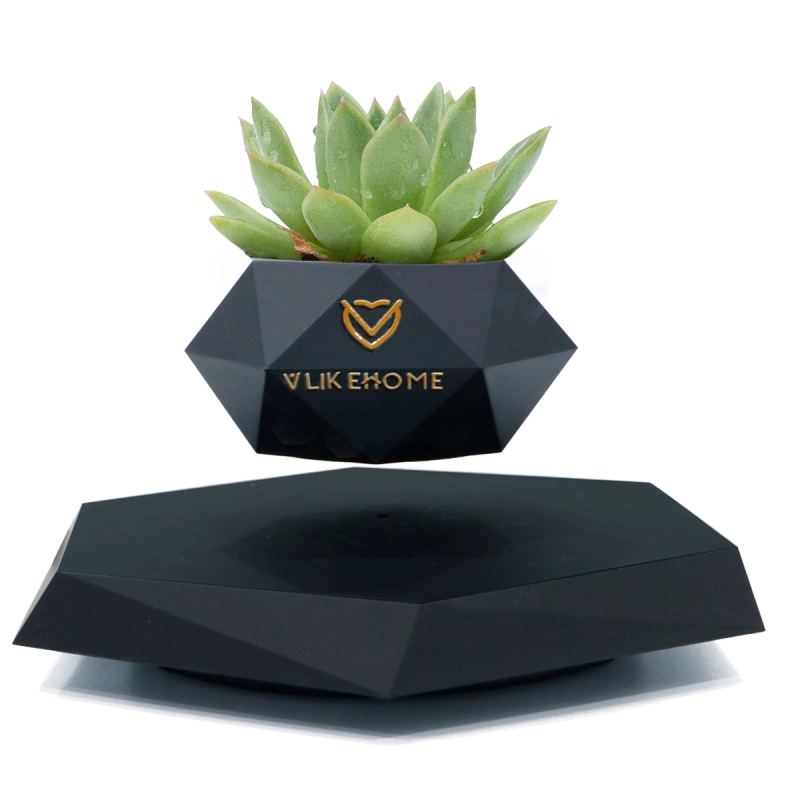 Vlikehome Magnetic Floating Levitating Plant Pot