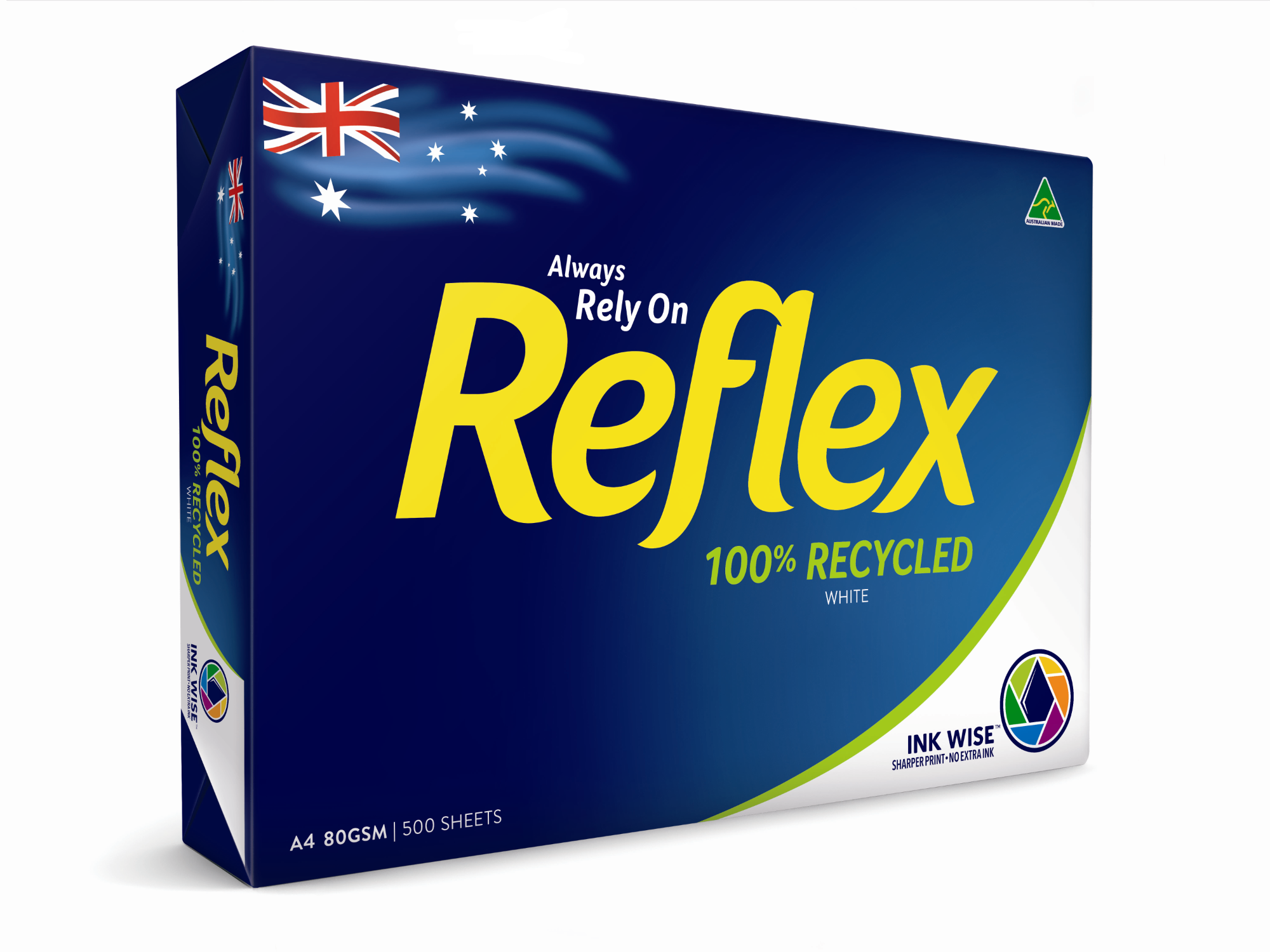 Reflex 100%環保80g再造紙張影印紙複印紙