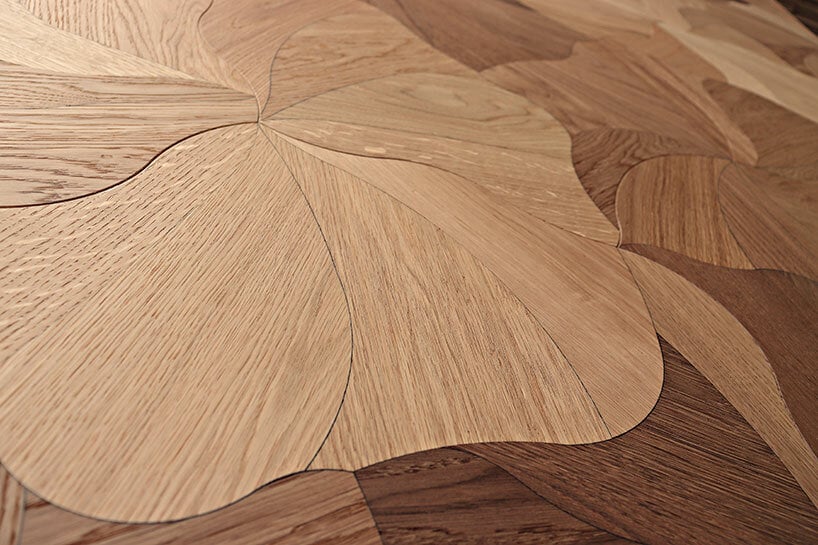 Parquet flooring --- Irregular lotus leaves