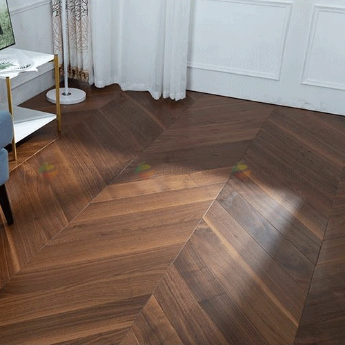 Fishbone Wooden Floor - Walnut-XD566