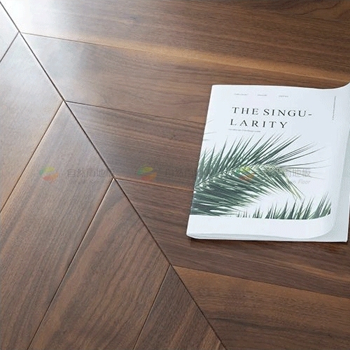 Fishbone Wooden Floor - Walnut-XD566