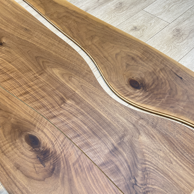 Curved Wood Flooring - Walnut